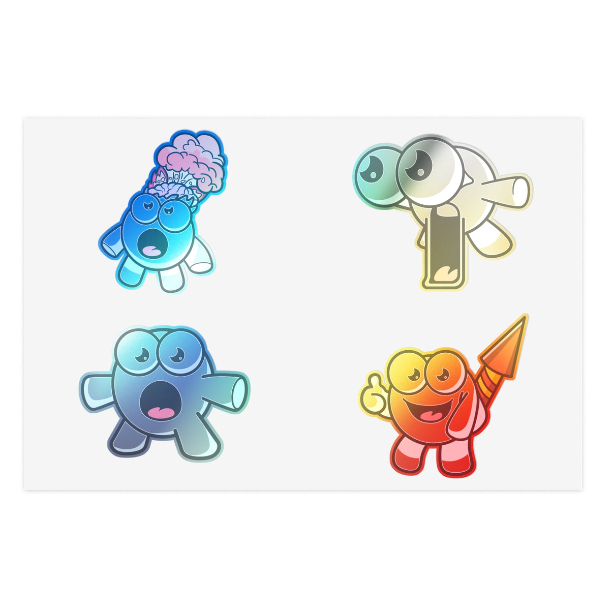 Sticker Sheet - Bartholomew Eggbert Amazed Holographic Set – Be Amazed