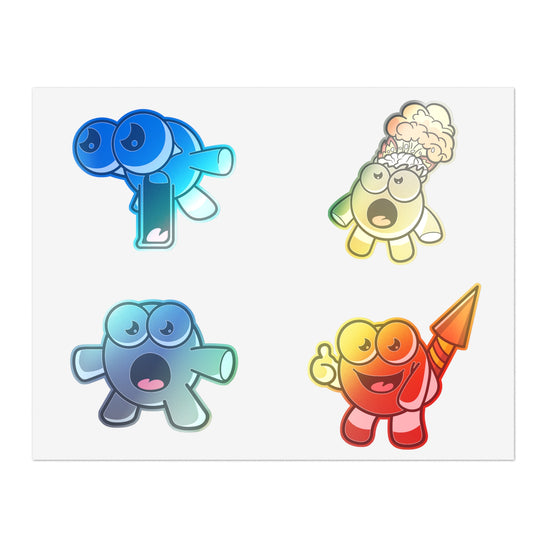 Sticker Sheet - Bartholomew Eggbert Amazed Holographic Set – Be Amazed