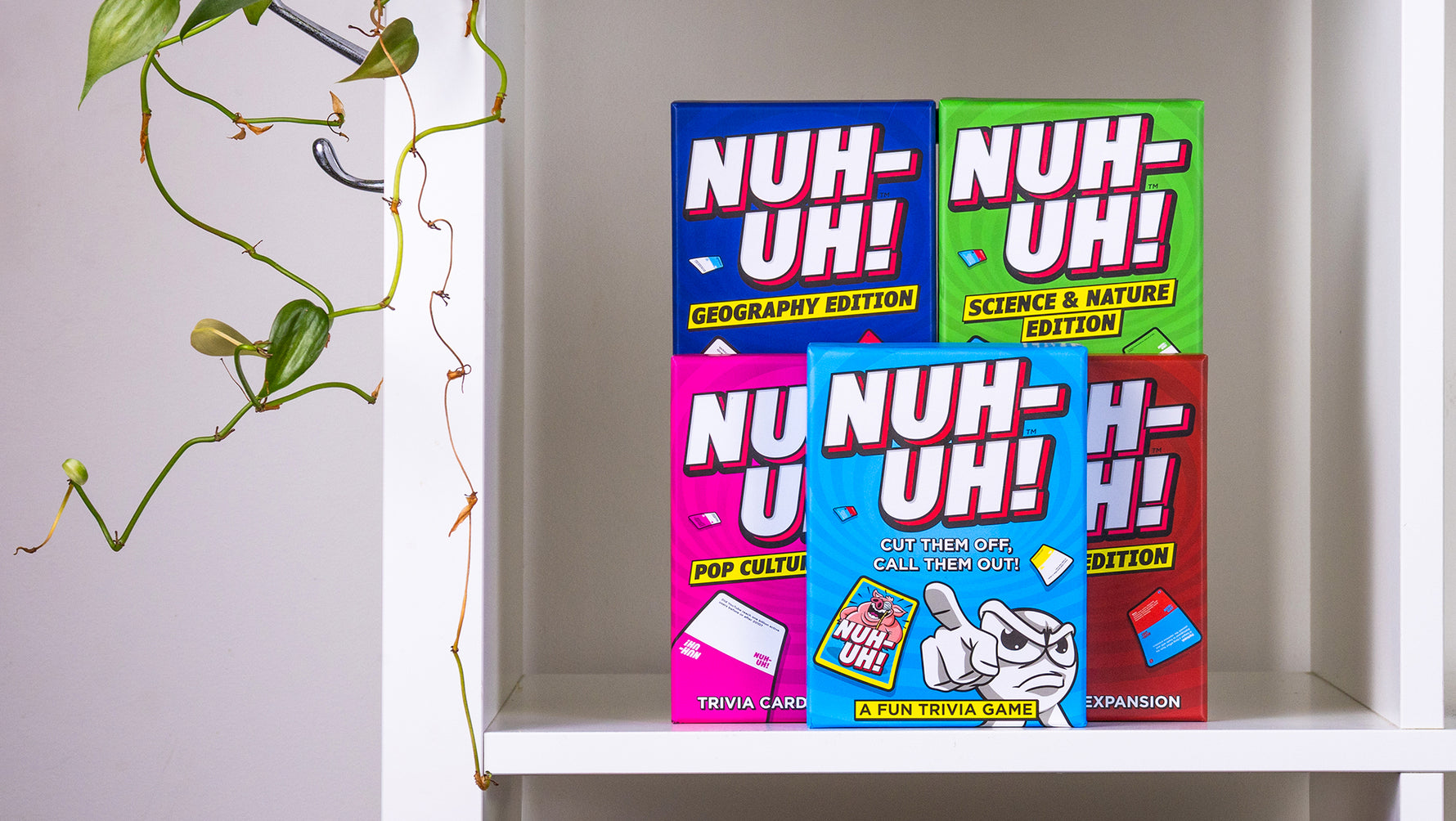 Nuh-Uh! Trivia Card Game + All Expansions – Be Amazed
