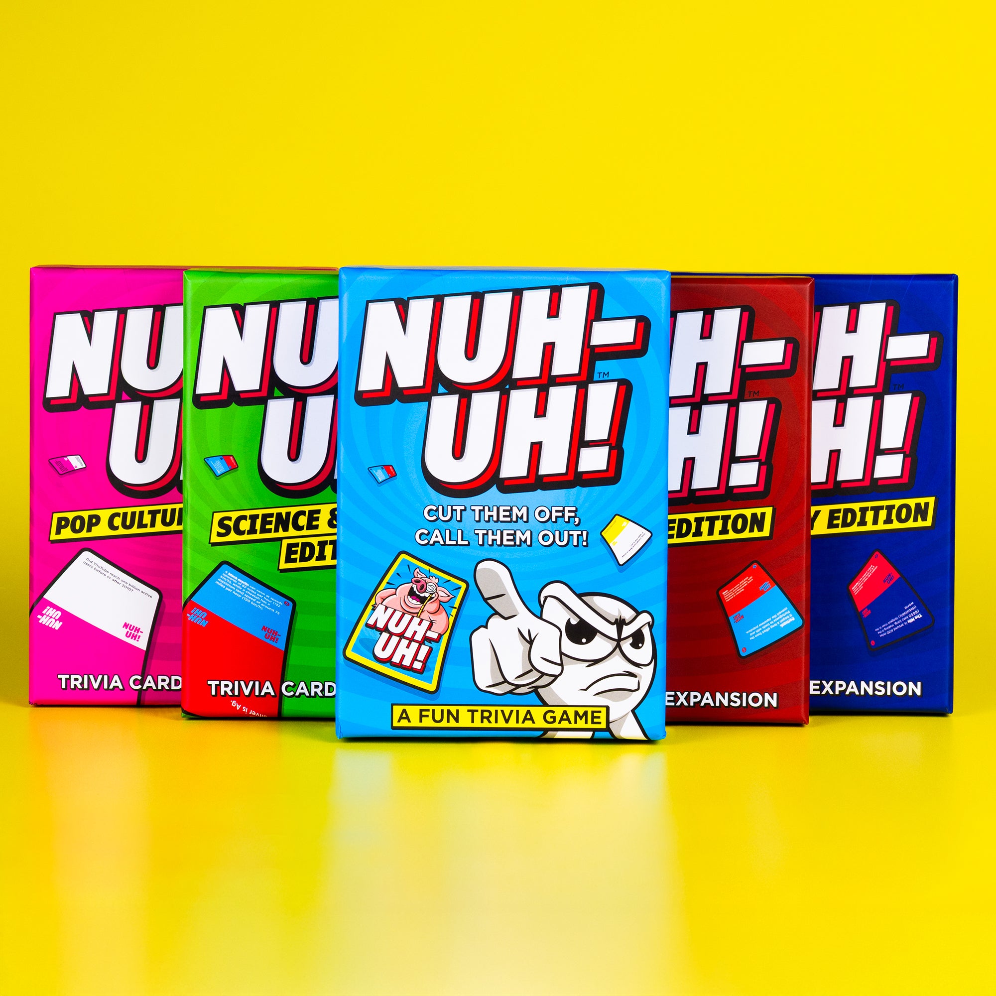 Nuh-Uh! Trivia Card Game + All Expansions – Be Amazed